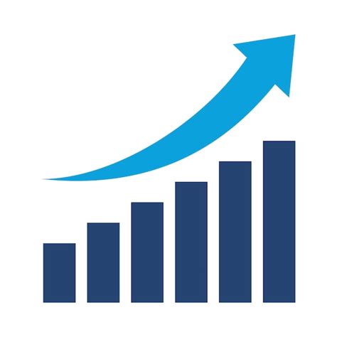 premium vector business graph up icon solid vector design in trendy style