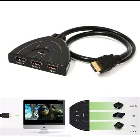 Jual HDMI Switch 3 Port 3 Input 1 Output HDMI Switcher Shopee Indonesia