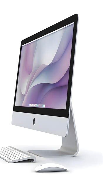 Premium AI Image Computer Monitor With Keyboard And Mouse Isolated On White Background D Render