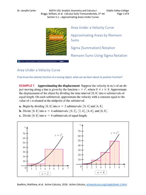 5 1 approximating areas under curves electronic pdf
