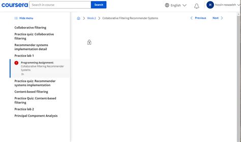 Locked Practice Labs Unsupervised Learning Recommenders Reinforcement Deeplearning Ai