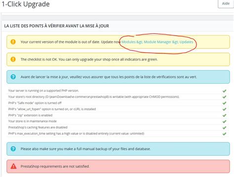 autoupgrade 8 0 4 to 8 0 5 not possible · issue 33740 · prestashop