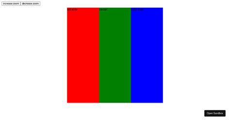 Overflowing Centered Element With Scale And Scroll Codesandbox