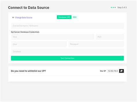 microsoft sql server database to dashboards