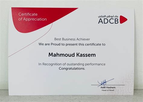 Mahmoud Kassem On Linkedin Adcb Oneteamonegoal 68 Comments