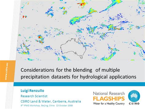 considerations for the blending of multiple precipitation datasets for