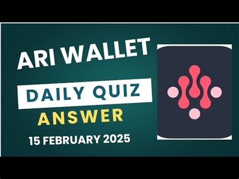 Ari Wallet Daily Quiz 15 February Why Can Arichain Save Blockchain Space YouTube