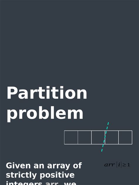 partition problem pdf theoretical computer science algorithms and