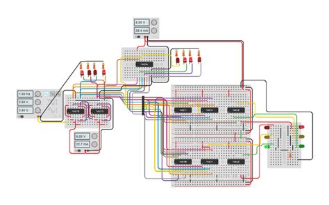 Circuit Design Semáforo Tinkercad