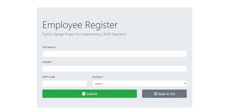 GitHub FalakShair Employee Register Django CRUD Operation Using Postgresql