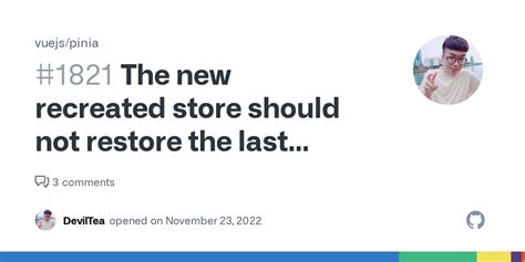 The New Recreated Store Should Not Restore The Last Disposed Stores