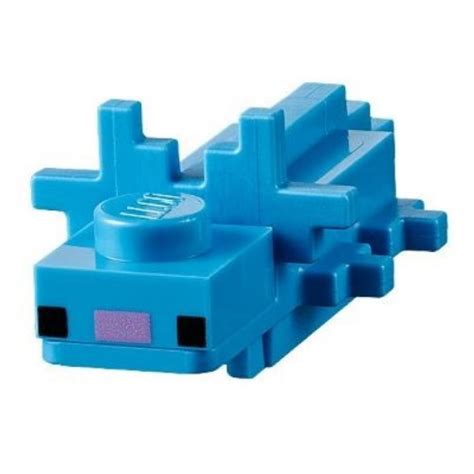 [레고부품] 마인크래프트 우파루파 아홀로틀 Medium Blue Minecraft Axolotl With Medium Lavender Nose Brick Built