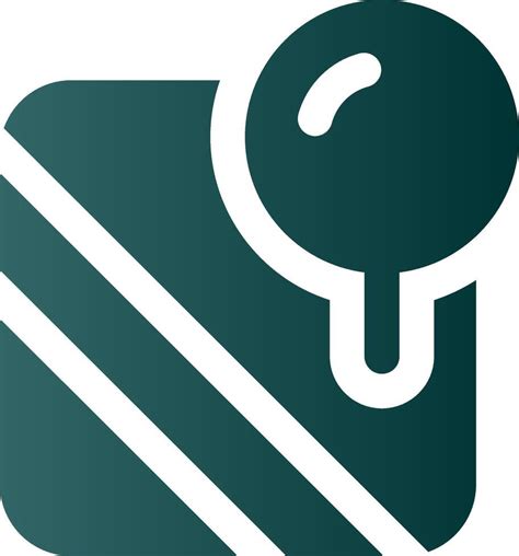 Pin 2 Glyph Gradient Green Icon 38997055 Vector Art At Vecteezy