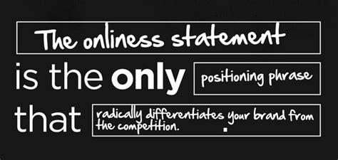 How To Create Your Onliness Statement Small And Mighty Marketing