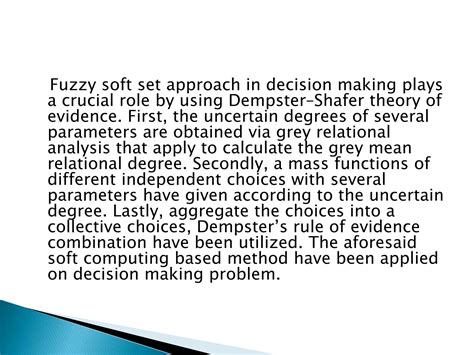 Fuzzy Soft Set Theory Ppt