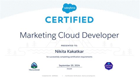 Nikita Kakatkar On Linkedin Certified Salesforcemarketingcloud