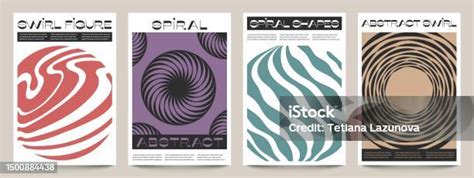 2305m10i015n003fc072140272195 추상적인 잔인한 나선형 포스터 벽지 디자인을 위한 기하학적 소용돌이와 파도가 있는 미니멀한 검은색 프레임 배경을 위한
