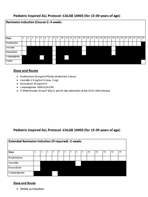 Acute Leukemia Protocol Pdf Chemotherapy Pharmaceutical Sciences