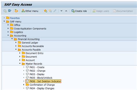 Sap Fi Delete Vendor