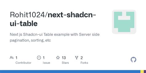 Next Shadcn Ui Table Src App Page Tsx At Master Rohit Next Shadcn Ui Table GitHub