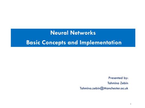 Pdf Basic Concepts In Neural Networks Single Layer Perceptron In Python