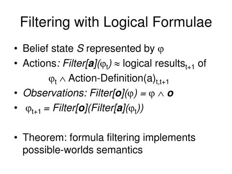 Ppt Knowledge Repn And Reasoning Lec 26 Filtering With Logic Powerpoint Presentation Id 4774149