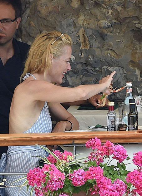Gillian Anderson In Bikini In Portofino Famousfix