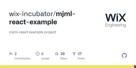 Github Wix Incubatormjml React Example Mjml React Example Project