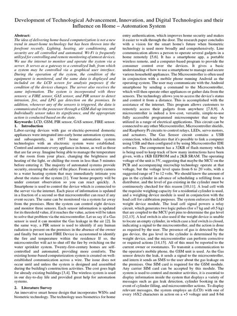 Digital Technologies And Their Influence On Home Automation System