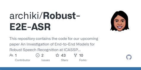 github archiki robust e2e asr this repository contains the code for