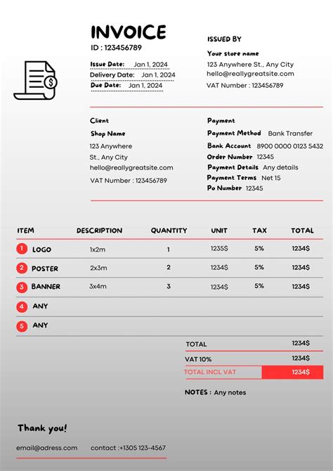 invoice template editable and printable invoice template digital