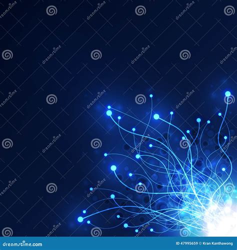 Abstract Network Technology Background Vector Illustration Stock