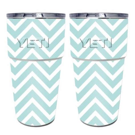 Mightyskins Yepint16 Teal Chevron Skin For 16 Oz Yeti Rambler Stackable