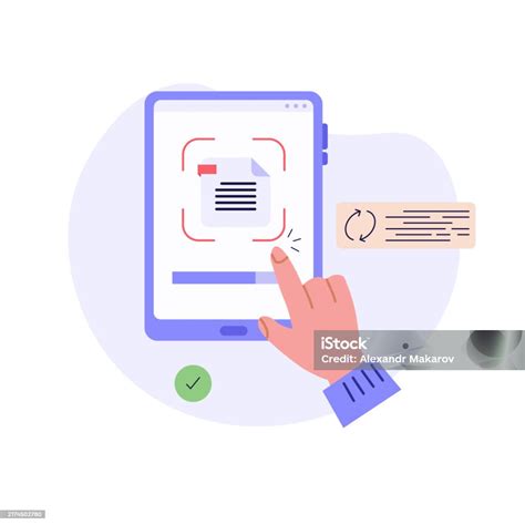document text recognition with phone and ai user scanning text file concept of text file