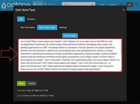 Htmltext Editor Oqtane Docs Apis And More For The Modular Blazor