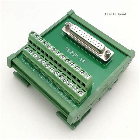 new♚ plc terminal block db25 serial parallel port terminal adapter