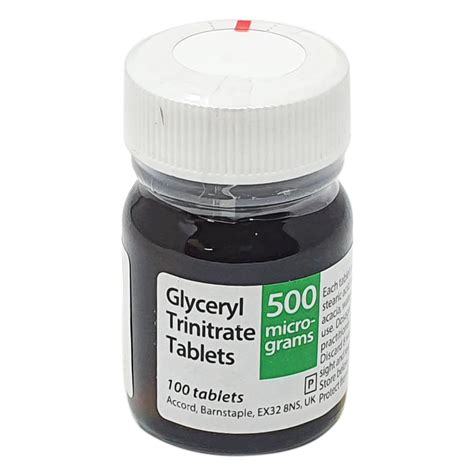 Glyceryl Trinitrate Tablets Gtn Simplymeds Online