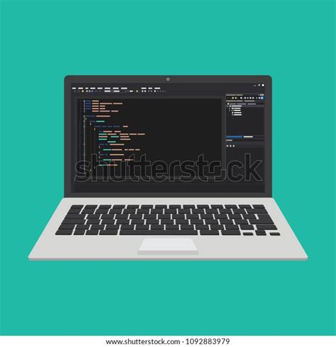 Programming Web Development Concept Code On Stock Vector Royalty Free 1092883979 Shutterstock