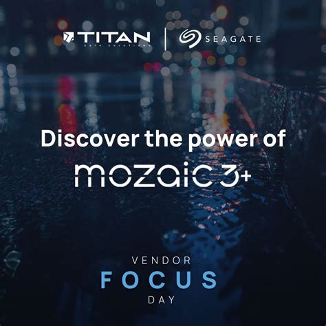 Titan Data Solutions On Linkedin Data Datastorage Storage Mozaic Seagatemozaic Datacenter