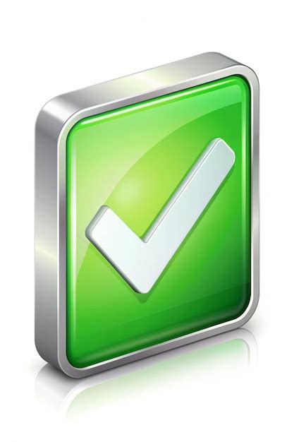 Illustration Graphic Realistic Rectangle Check Mark Icon Premium Ai Generated Image