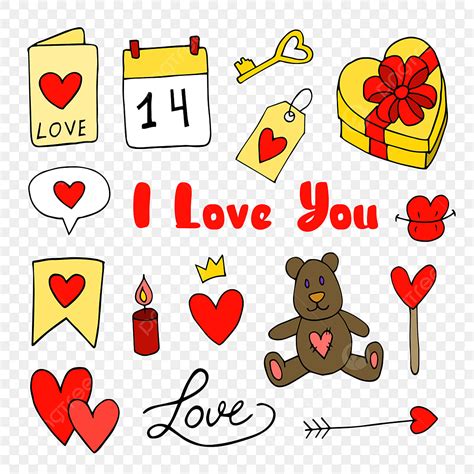 벡터 일러스트 레이 션 손으로 그린 발렌타인 데이 낙서 개요 절연 클립 아트 벡터 삽화 손으로 그린 Png 일러스트 및 벡터 에 대한 무료 다운로드 Pngtree