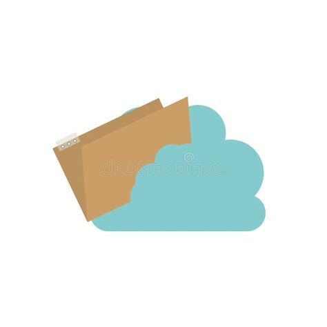 Isolated Cloud Computing Design Stock Illustration Illustration Of