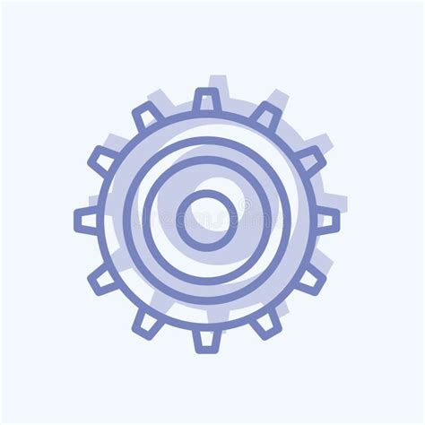 Icon Settings Suitable For Web Interface Symbol Two Tone Style Simple Design Editable Design