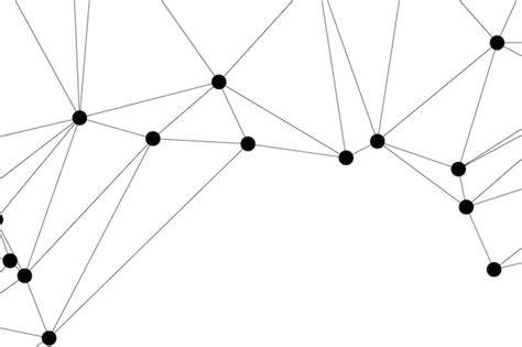 Premium Vector Abstract Polygonal Mesh With Black Nodes And Thin Lines Creating A Minimalist