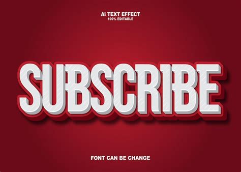 Premium Vector Illustration Text Effect Modern Style