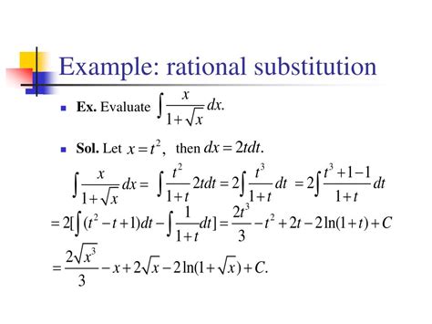 Ppt Inverse Substitution Rule Powerpoint Presentation Free Download