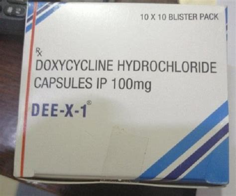 100mg Doxycycline Hydrochloride Capsule Dee X 1 At Best Price In Nagpur