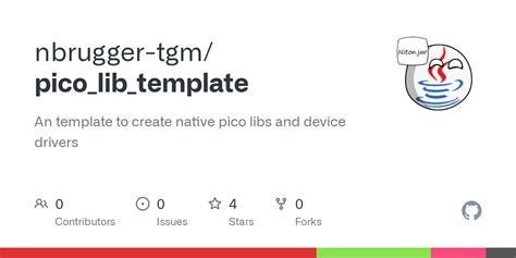 GitHub Nbrugger Tgm Pico Lib Template An Template To Create Native Pico Libs And Device Drivers