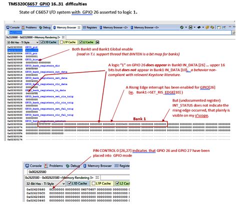 Tms320c6657 Problems With Upper 16 Gpios In Tms320c6657 2 Core Dsp Processors Forum