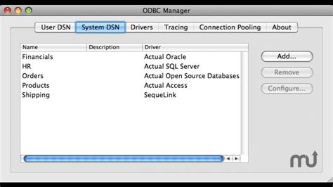 Mac Os Odbc Manager Noredada